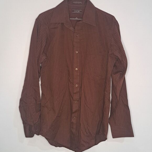 Axiom | Shirts | Vintage Axiom Mens Shirt Large Maroon Red Striped ...
